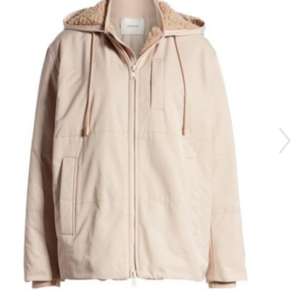 Vince | Jackets & Coats | Vince Quilted Faux Shearling Lined Puffer ...